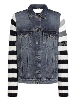 Dolce & Gabbana Virgin Wool And Denim Jacket - Multicolor