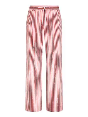 Dolce & Gabbana Striped Poplin Trousers - Multicolor
