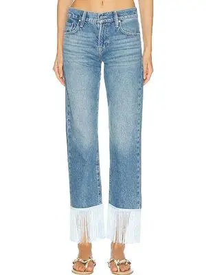 MOTHER The Relish Fringe Ankle Jeans - Jerky