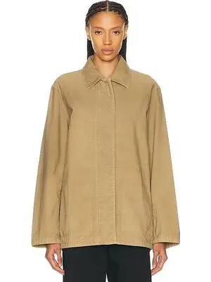 THE ROW Baeza Jacket - Sandy Buff