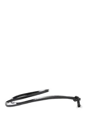 Alaïa Invisible Jelly Sandals With Patent Leather Thong - Black