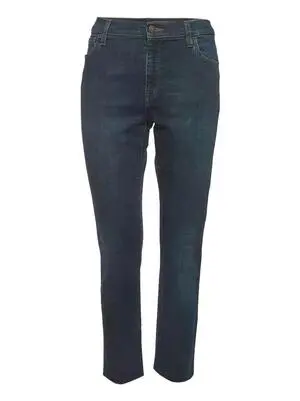Gucci Navy Floral Patch Slim Fit Jeans - Blue