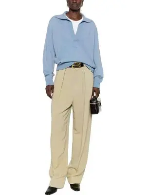 Victoria Beckham Ocean Mist Melange Effect Sweater - Blue