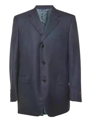 Canali Single-breasted Wool Blazer - Blue