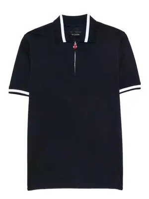 Kiton Zip-fastening Polo Shirt - Blue