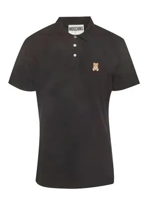 Moschino Teddy Bear Polo Shirt - Black