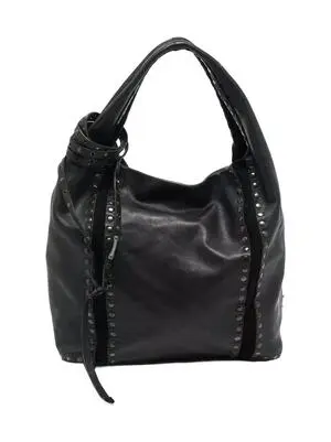 JIMMY CHOO Saba Stud-embellished Tote Bag - Black