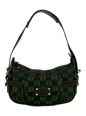 Loewe Anagram Coated Canvas Shoulder Bag - Brown