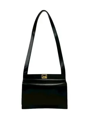 Celine 20th Century Leather Sulky Shoulder Bag - Black