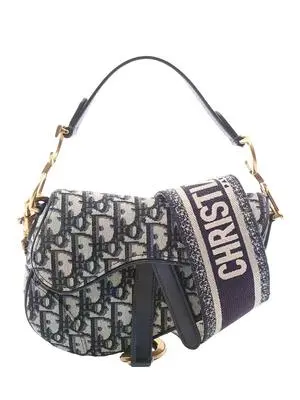 Dior Mini Saddle Bag Satchel - Blue