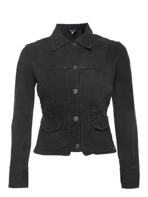 Dolce & Gabbana Button-front Denim Jacket - Black