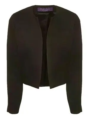 Ralph Lauren Purple Label Open-front Jacket - Black