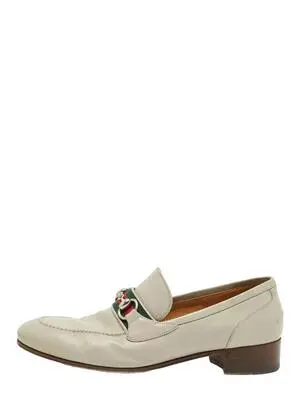 Gucci Horsebit Web Loafers - Neutrals