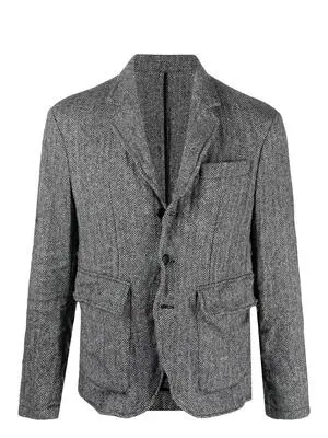 Dsquared2 Herringbone Print Blazer - Grey