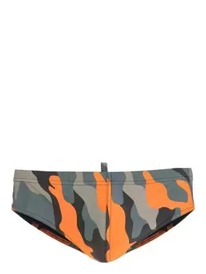Dsquared2 Camouflage Print Swim Trunks - Green
