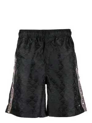 DIESEL® Jacquard Logo Motif Running Shorts - Black