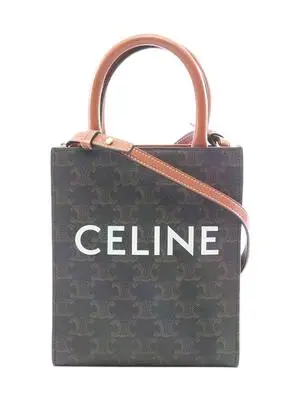 Celine Mini Vertical Cabas Satchel - Brown
