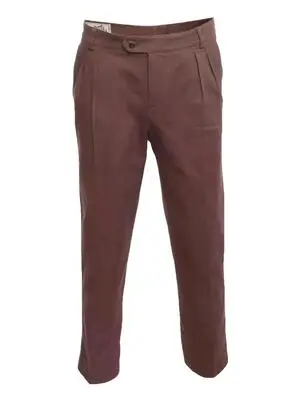 Hermès Pleated Cotton Drill Trousers - Brown