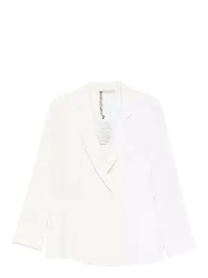 PENNYBLACK Double-breasted Notched-lapel Blazer - Neutrals