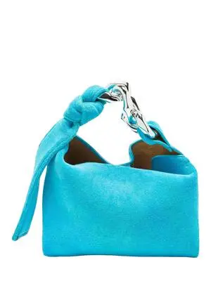JW Anderson Chain Terry Cloth Shoulder Bag - Blue