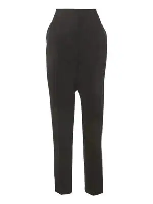 Carolina Herrera Crepe Tailored Trousers - Black