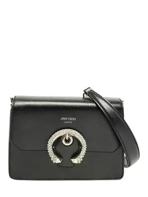 JIMMY CHOO Madeline Crystal Shoulder Bag - Black