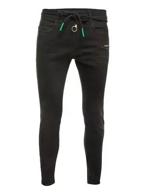 Off-White Logo Detail Pocket Jeans - Black