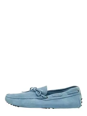 TOD'S Gommino Suede Slip-on Loafers - Blue