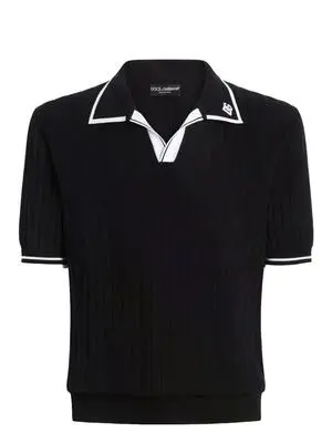 Dolce & Gabbana Cotton Polo Shirt - Blue