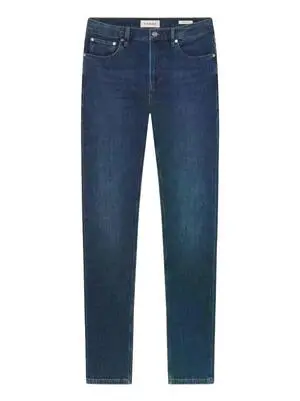 FRAME FRAME Modern Straight Five-Pocket Denim Jeans Blue