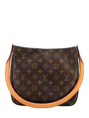 LOUIS VUITTON Monogram Canvas Mm Satchel - Brown