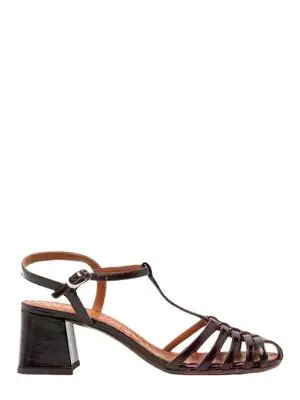 Chie Mihara T-bar Caged Sandals - Brown