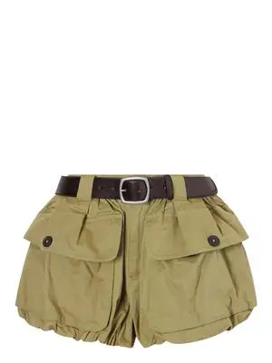 Sea Andrea Belted Cotton-twill Shorts - No