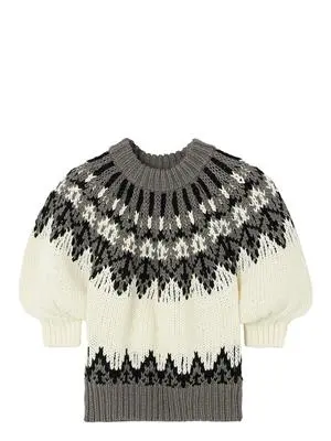 ALTUZARRA Altuzarra Marty Fair Isle Knit Sweater