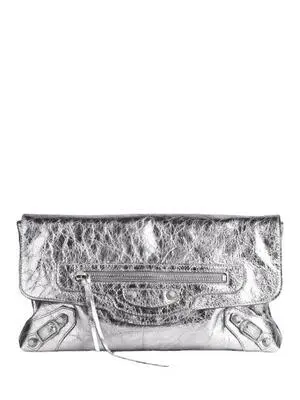 Balenciaga Le City Clutch - Silver