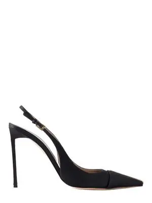 TOM FORD Crystal-embellished Satin Slingback Pumps - Black