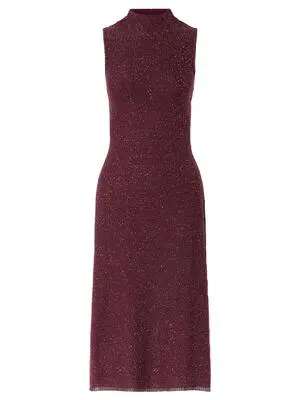 Altuzarra Sequined Knitted Halterneck Midi Dress - Red