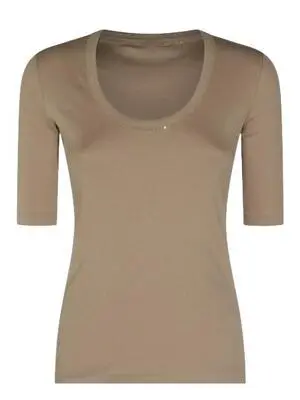 FABIANA FILIPPI Fabiana Filippi Scoop Neck Half Sleeve T-Shirt
