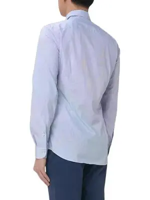 FAY Striped Button-down Shirt - Blue
