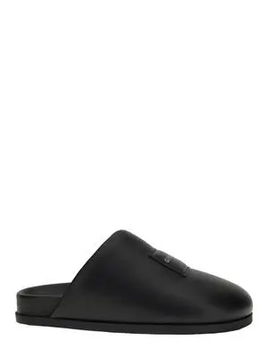 Givenchy Padded Leather Mules - Black