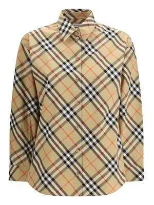 Burberry Slim Fit Cotton Check Shirt - Multicolor