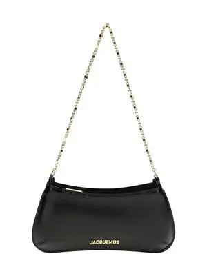 Jacquemus Bisou Chaine Small Shoulder Bag - Black