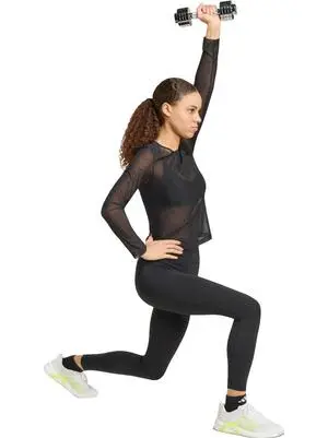 Adidas Primelift Essentials Workout Mesh Long Sleeve T-shirt - Black