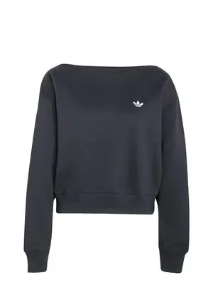 Adidas Adidas Fleece Boatneck Sweatshirt Black