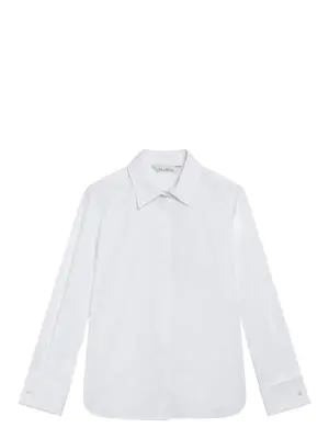 Max Mara Embroidered Cotton Shirt - White