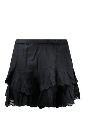 Isabel Marant Étoile Jocadia Organic Cotton Shorts - Black
