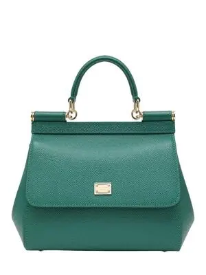 Dolce & Gabbana Medium Sicily Top Handle Bag - Green