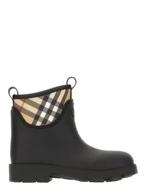 Burberry Checked Ankle Boots - Multicolor