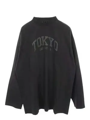 Balenciaga Tokyo Logo Long-sleeve T-shirt - Black