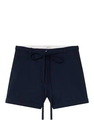 GWYN GWYN Arlo Relaxed Fit Belted Shorts With Cuffed Hems